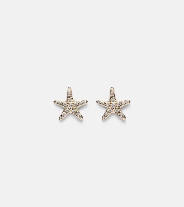 SYDNEY EVAN Starfish Stud Earrings - Gold