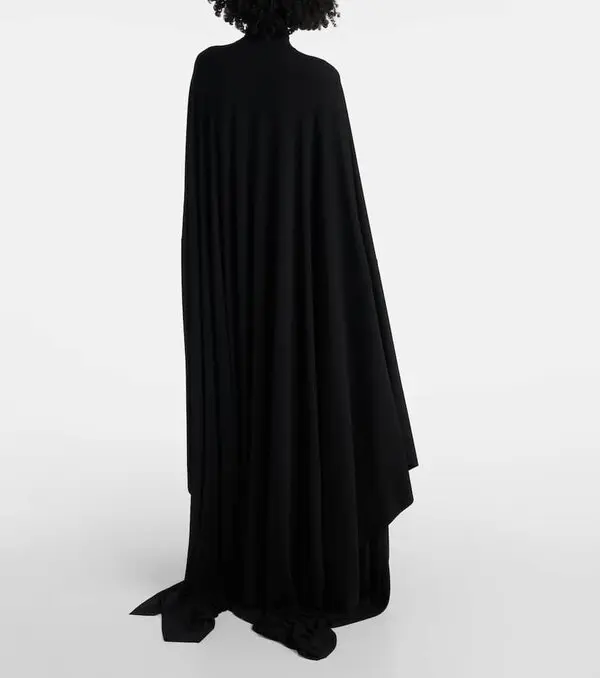 Balenciaga Caped Jersey Gown