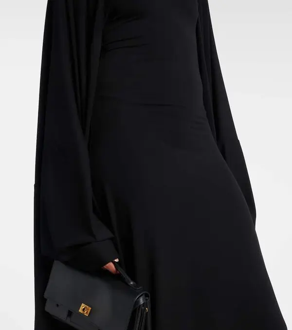 Balenciaga Caped Jersey Gown