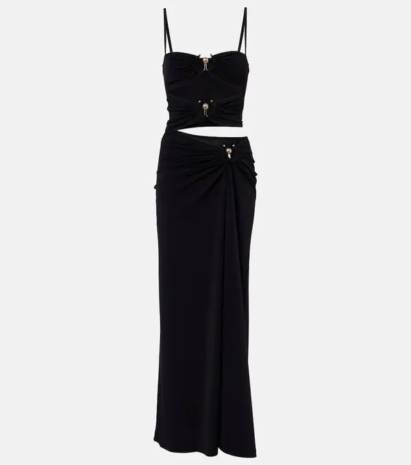 Christopher Esber Orbit Jersey Maxi Dress - Black