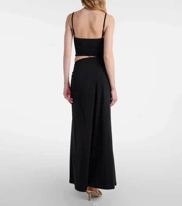 Christopher Esber Orbit Jersey Maxi Dress - Black