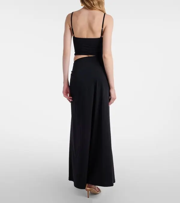 Christopher Esber Orbit Jersey Maxi Dress - Black