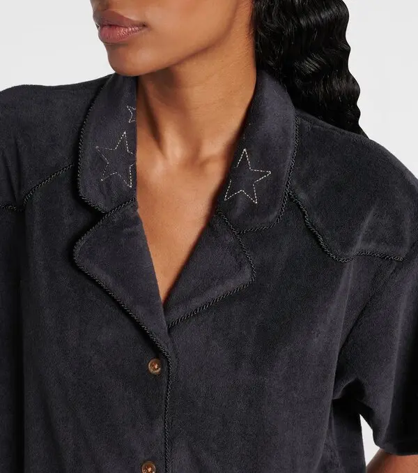 The Upside Saddle Up Cotton-blend Terry Shirt