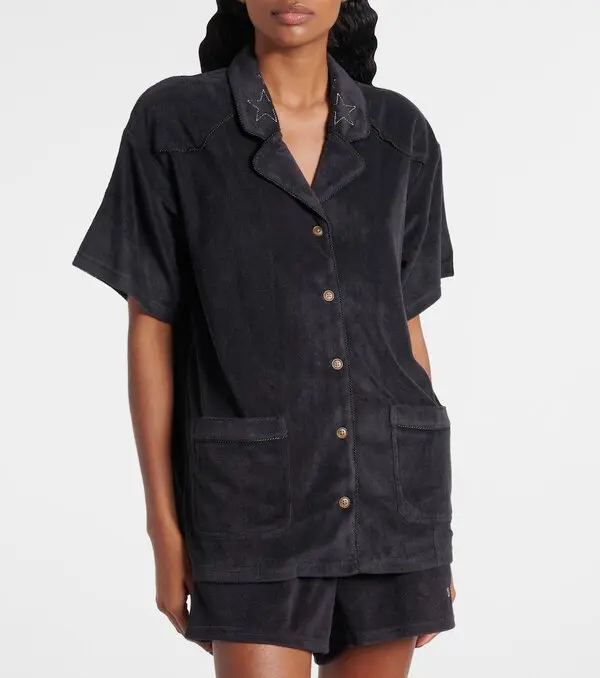 The Upside Saddle Up Cotton-blend Terry Shirt