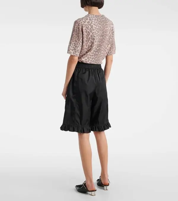 GANNI Ruffled Cargo Shorts