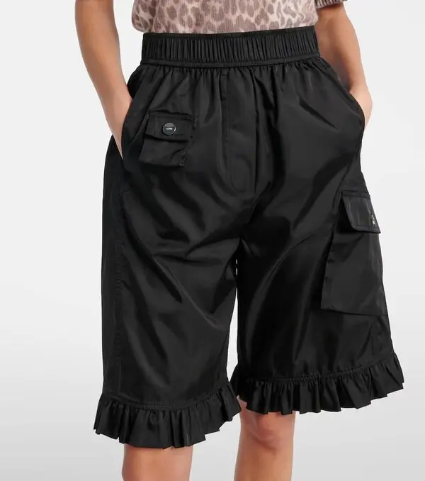GANNI Ruffled Cargo Shorts