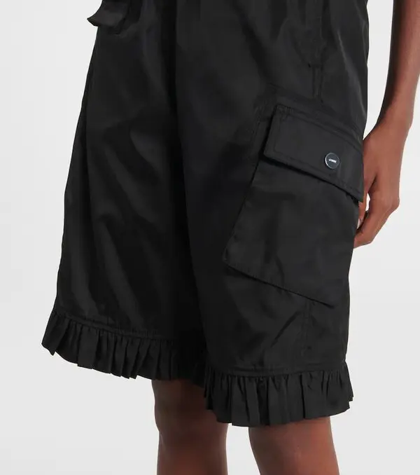 GANNI Ruffled Cargo Shorts