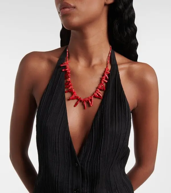 JOSEPH Suez Pleated Halterneck Vest - Black
