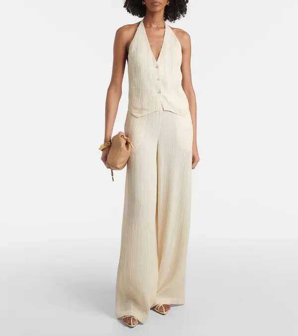 JOSEPH Suez Vest - White