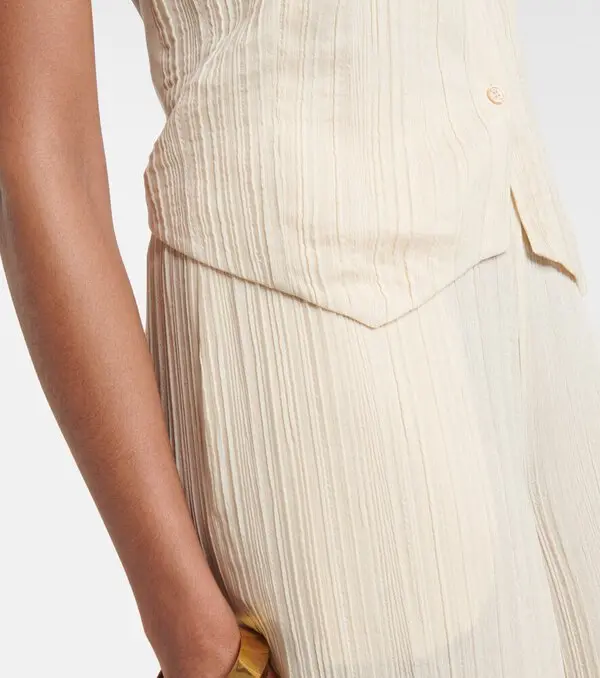 JOSEPH Suez Vest - White