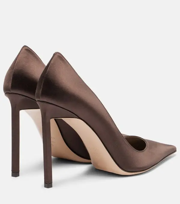 TOM FORD Betty 105 Satin Pumps - Brown