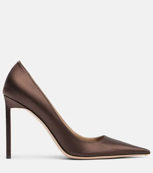 TOM FORD Betty 105 Satin Pumps - Brown