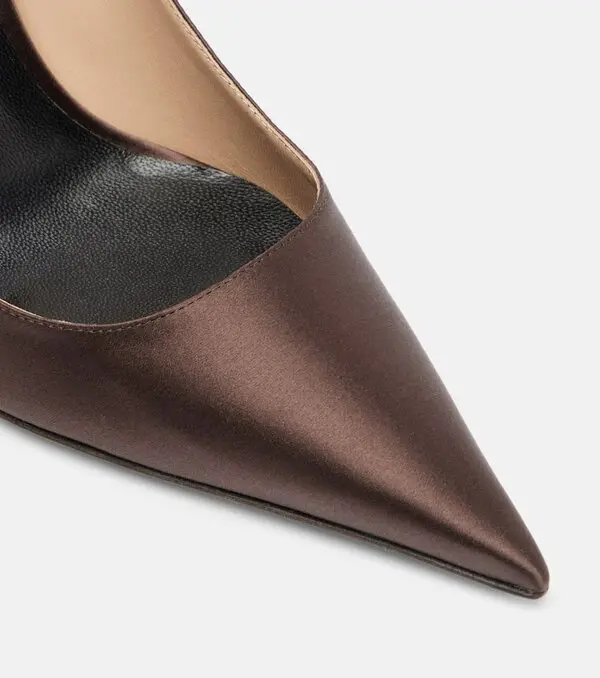 TOM FORD Betty 105 Satin Pumps - Brown