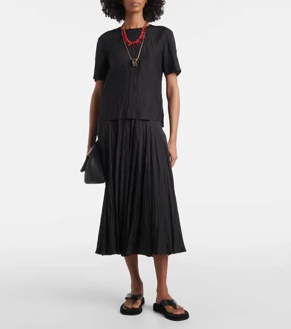 JOSEPH Sully Silk Midi Skirt