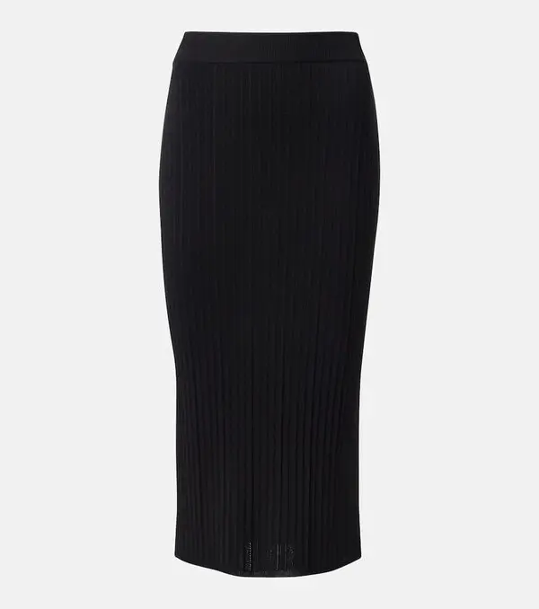 JOSEPH Ribbed-knit Midi Skirt