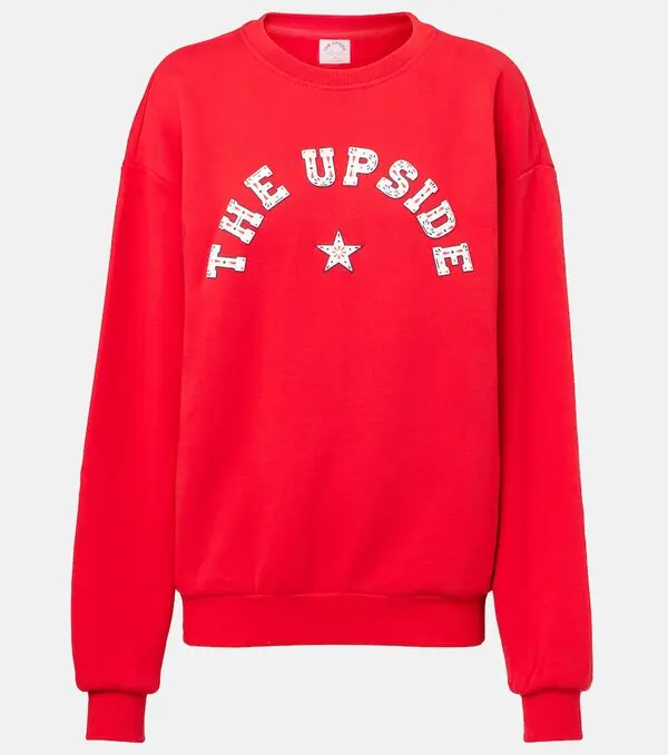 The Upside Ranchero Saturn Cotton Sweater - Red