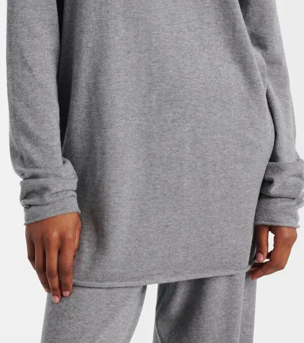 LISA YANG Maurie Cotton And Cashmere Sweater - Grey