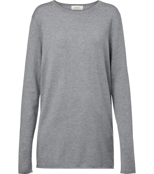 LISA YANG Maurie Cotton And Cashmere Sweater - Grey