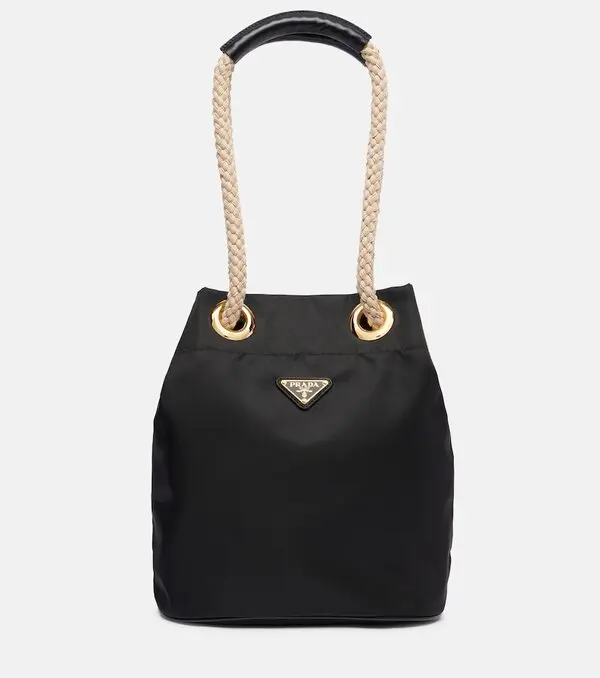 Prada Small Bucket Bag - Black