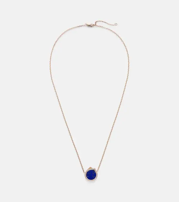 REPOSSI Antifer 18kt Gold Necklace With Lapis Lazuli And Diamonds - Pink