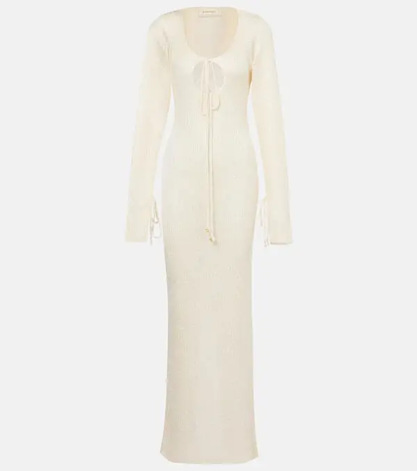 BANANHOT Kyle Sequin Knit Maxi Dress
