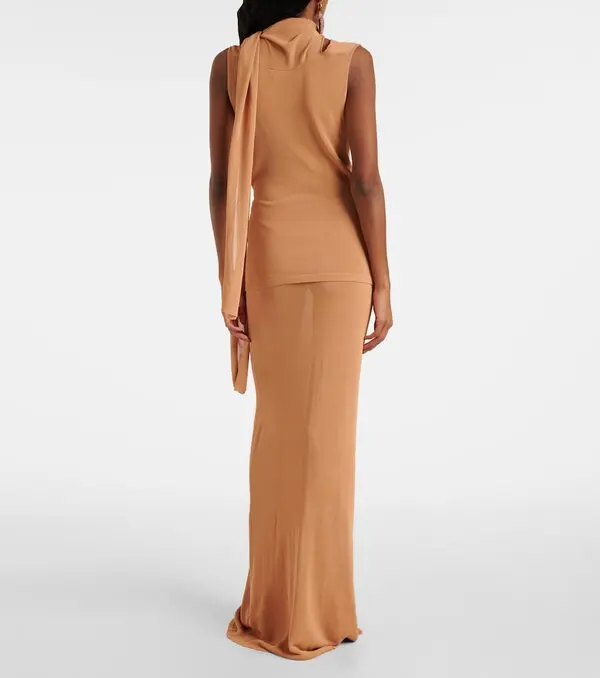 AYA MUSE Draped Scarf-detail Top