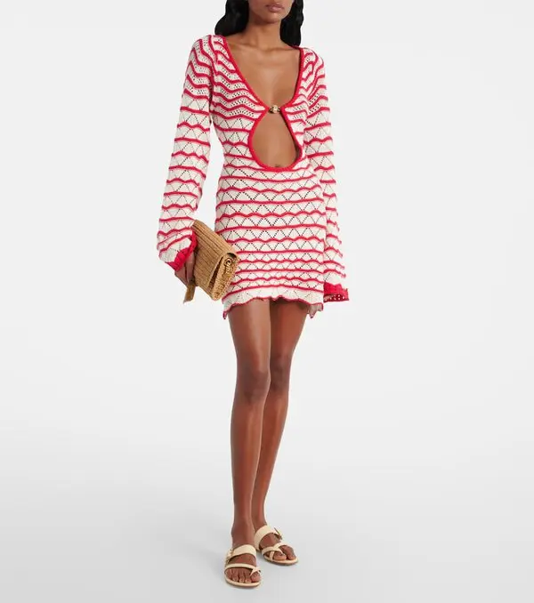BANANHOT Rey Knitted Cotton-blend Minidress