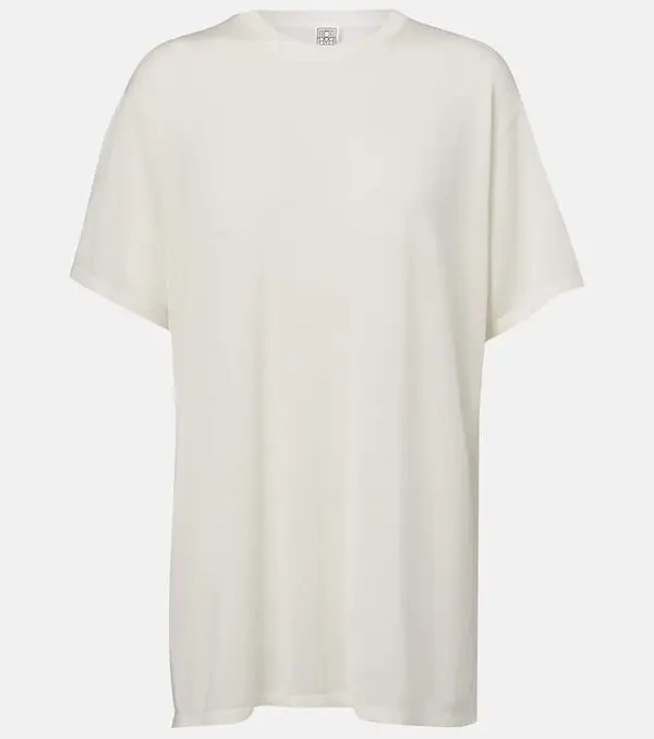 TOTEME Semi-sheer T-shirt - White