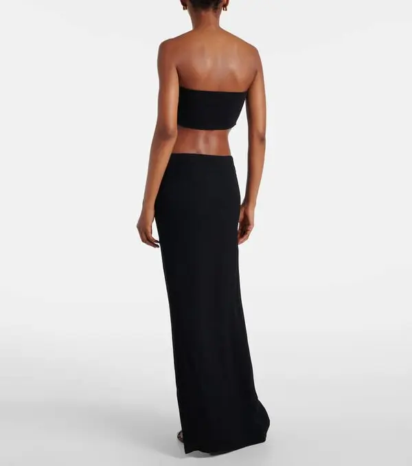 TOTEME Side-slit Crêpe Maxi Skirt