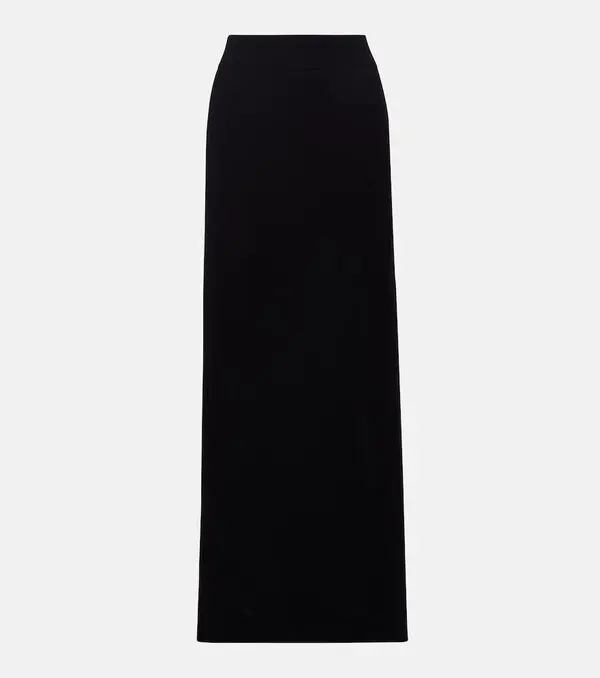 TOTEME Side-slit Crêpe Maxi Skirt - Black