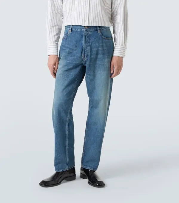 Saint Laurent Mick Mid-rise Straight Jeans