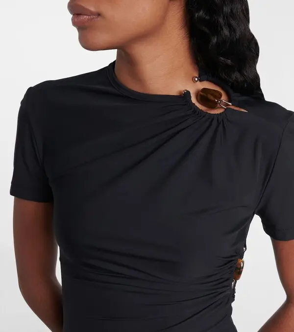 Christopher Esber Orbit Ruched Mini Dress
