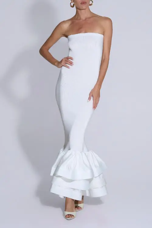 L'IDEE Ramblas Midi Dress - Ivory