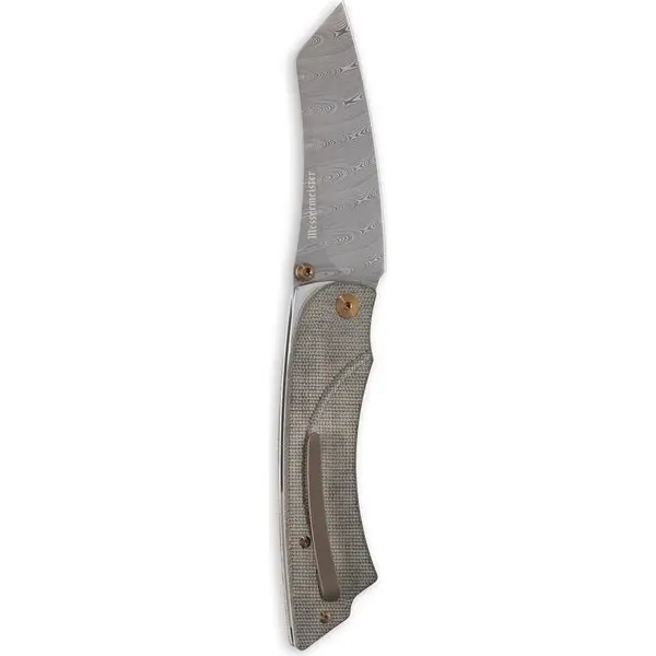 MESSERMEISTER Ojai Damasteel 3.75 Inch Folder - Silver