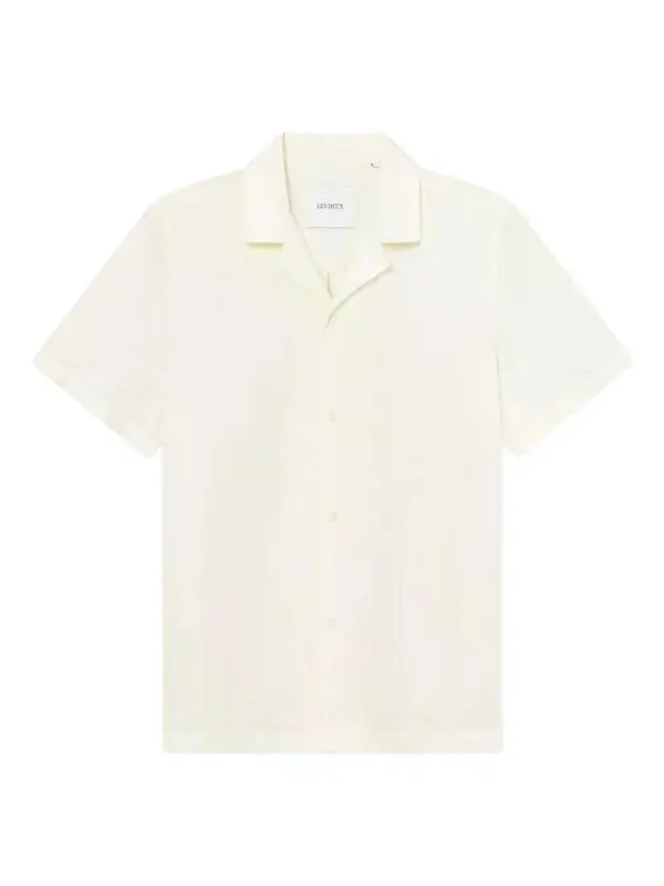 LES DEUX Embroidered Short-sleeve Shirt