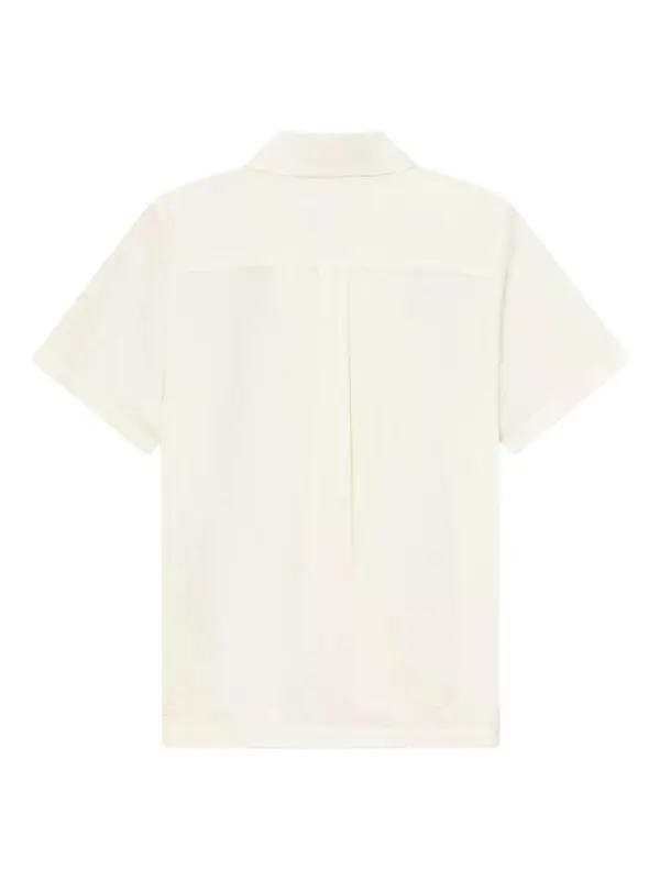 LES DEUX Embroidered Short-sleeve Shirt