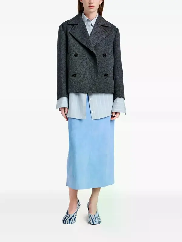 Proenza Schouler Nadia Midi Skirt - Blue