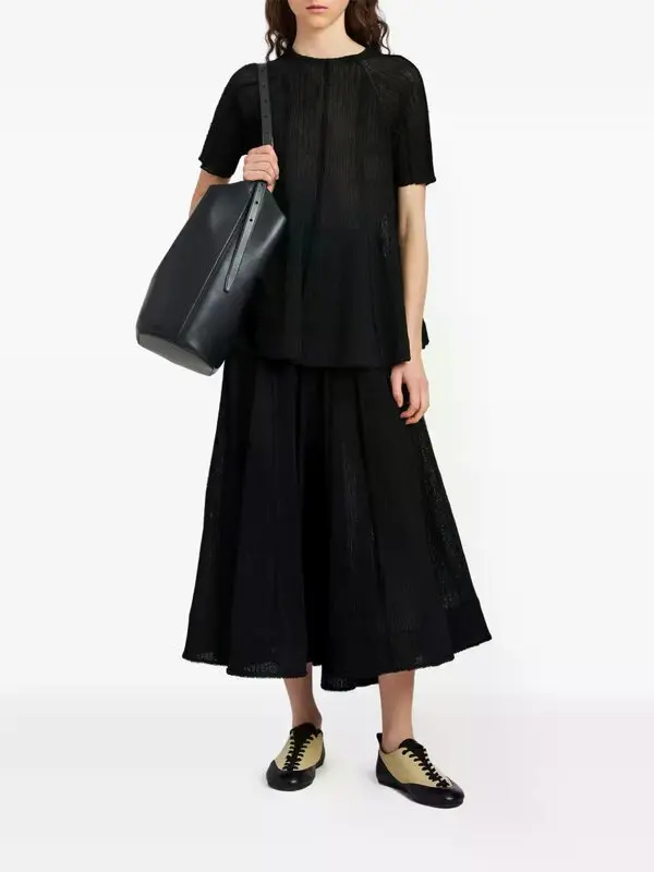 Proenza Schouler Tavia Knitted Top - Black