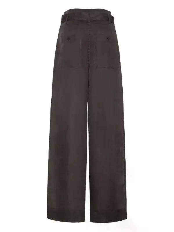 Adam Lippes Cotton Palazzo Trousers