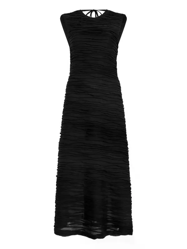 Proenza Schouler White Label Ruffled Midi Dress - Black