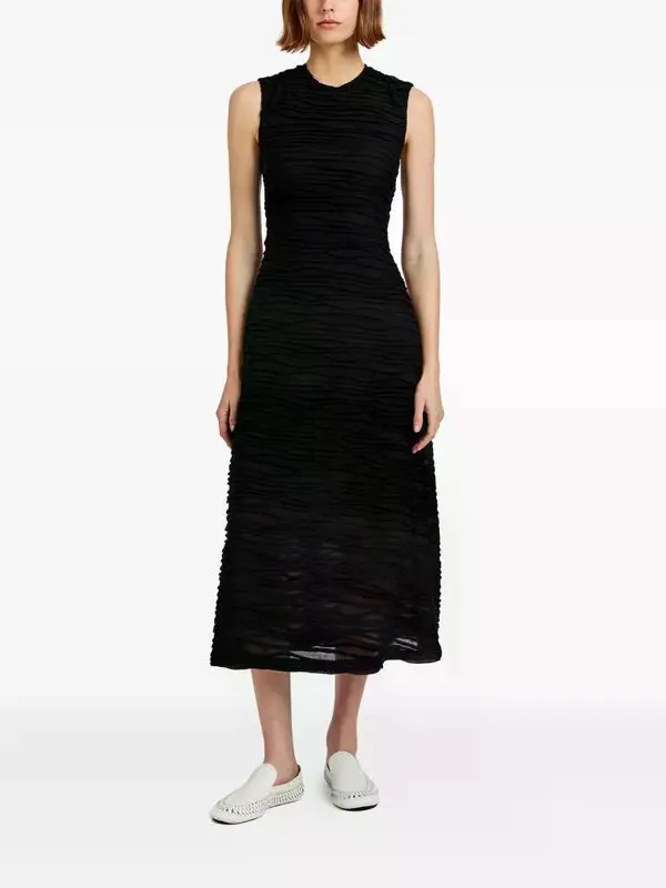 Proenza Schouler White Label Ruffled Midi Dress - Black