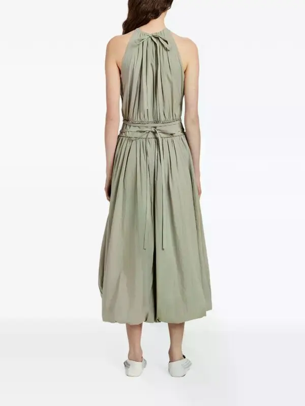 Proenza Schouler White Label Gathered Halterneck Midi Dress - Green