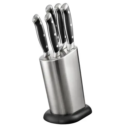 CUISINE::PRO® Artisan Stahl 6-piece Knife Block - Black