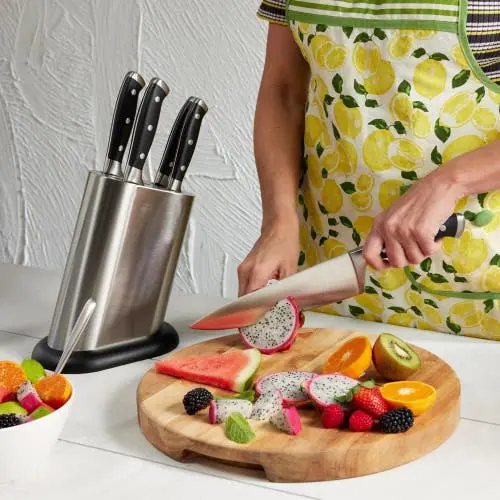 CUISINE::PRO Artisan Stahl 6-piece Knife Block