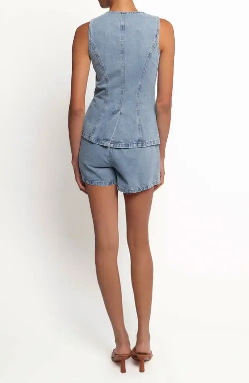 PETAL & PUP Almana Denim Vest & Shorts Set