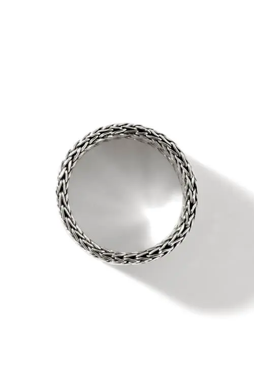 John Hardy Rata Chain Wide Band Ring - Silver
