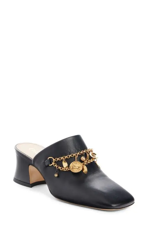 Chloé Charms Leather Mule
