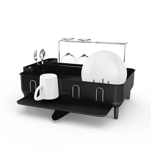SIMPLEHUMAN Steel Frame Dishrack - Matte Black