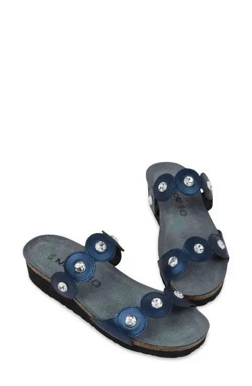 Naot Hailey Slide Sandal - Polar Sea Leather