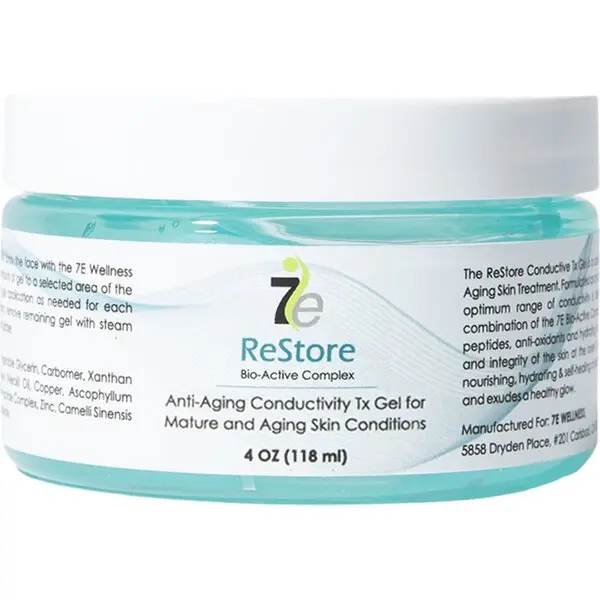 7E WELLNESS Myolift Restore Conductive Gel With Bio-active Complex - Blue 4oz